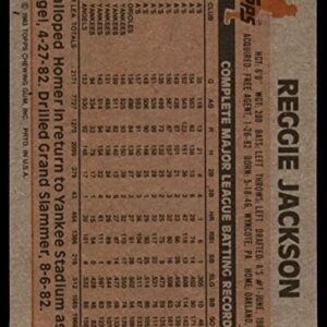 1983 Topps #500 Reggie Jackson NM-MT California Angels Baseball