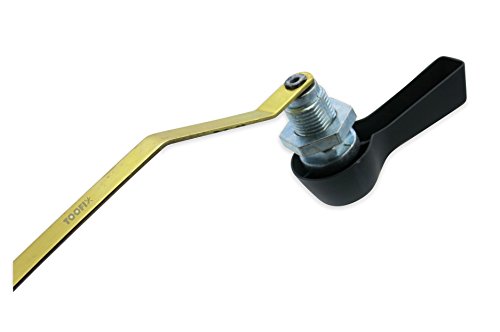 Universal Offset Decorative Front, Side, Corner, or Angle Mount Toilet Tank Flush Trip Lever Handle with Metal Nut, Fits Most Toilets (Oil Rubbed Bronze)