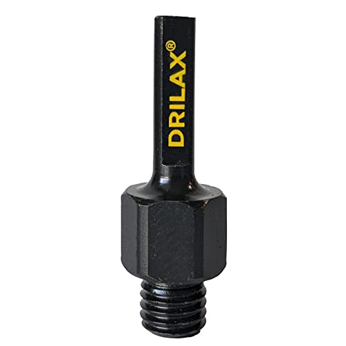 Drilax Diamond Core Drill Bit Adapter 5/8 Inch - 11 Female Arbor To 3/8 Inch Triangle Male Shank Female Thread Back Holders To Regular Drill