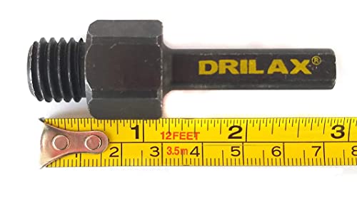 Drilax Diamond Core Drill Bit Adapter 5/8 Inch - 11 Female Arbor To 3/8 Inch Triangle Male Shank Female Thread Back Holders To Regular Drill