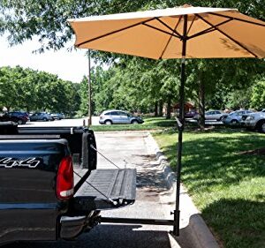 Camco Durable Hitch Mount Umbrella Holder- Sturdily Supports Large Patio and Outdoor Umbrellas on Your Hitch, Great For Traveling, Tailgating and Outdoor Events (51958)