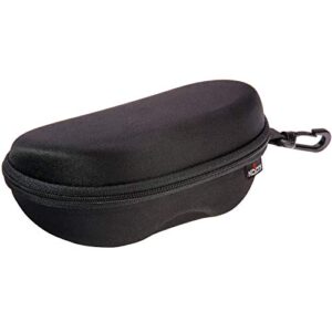 NoCry Storage Case for Safety Glasses with Felt Lining, Reinforced Zipper and Handy Belt Clip