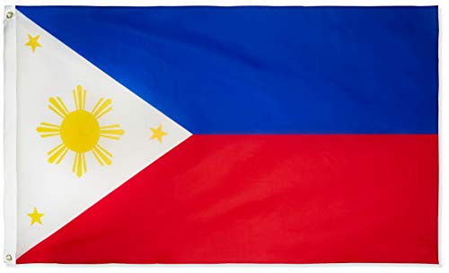 DANF Philippines Flag 3x5 Foot Filipino Philippine National Flags Polyester with Brass Grommets 3 X 5 Ft