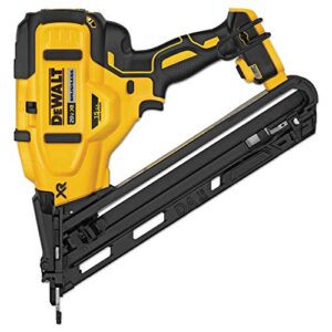 dewalt 20v max* finish nailer, angled, 15ga (dcn650b)