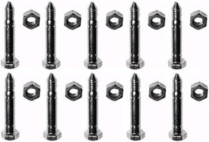 the rop shop (10) shear pins & bolts for john deere 828d 924de 1032d snowthrower snowblowers