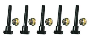 the rop shop (5 shear pins & bolts fits honda hs724, hs80, hs828, hs928 snow thrower blowers