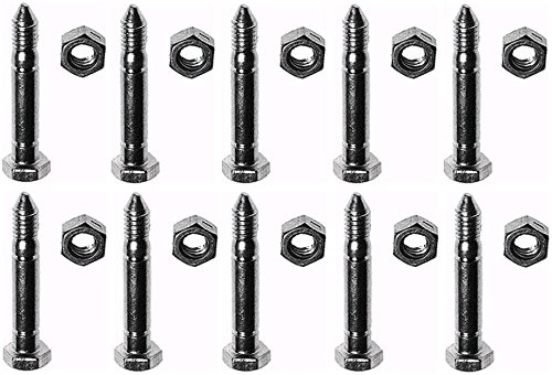 The ROP Shop (10) Shear PINS & Bolts for John Deere 1128DE 1128DDE 1332DDE Snow Blowers Auger