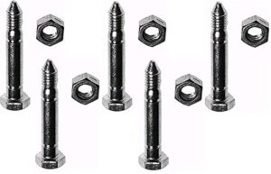 the rop shop (5) shear pins & bolts for john deere 1128de 1128dde 1332dde snow thrower blower