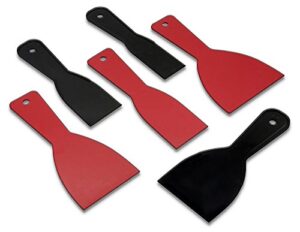 qualihome putty knife set | 6 flexible paint scrapers for spackling, patching, and painting