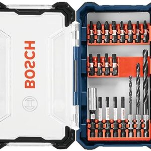 BOSCH DDMS40 40-Piece Assorted Impact Tough Drill Drive Custom Case System Set for Drilling and Driving Applications