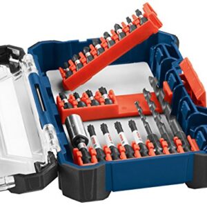 BOSCH DDMS40 40-Piece Assorted Impact Tough Drill Drive Custom Case System Set for Drilling and Driving Applications