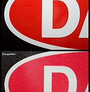 Danger: Oxygen in Use No Smoking, 3.5" high x 5" Wide, Black/Red on White, Self Adhesive Vinyl Sticker, Indoor and Outdoor Use, Rust Free, UV Protected, Waterproof