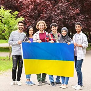 DANF Ukraine Flag 3ftx5ft Ukrainian National Flags Polyester with Brass Grommets 3x5 Foot Flag