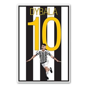 paulo dybala poster - juventus art