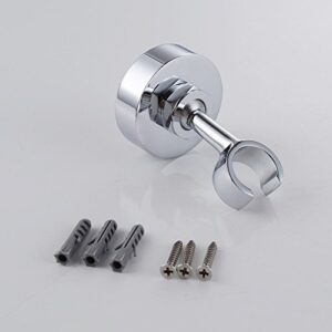 Weirun Bathroom Brass Handheld Shower Head Bracket Hand Sprayer Holder Stepless Adjustable Wall Mount, Polished Chrome