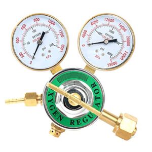 yaetek oxygen regulator large tank gauge cutting torch regulator outlet 0-200psi inlet 0-4000psi cga 540