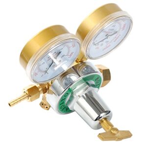 Yaetek Oxygen Regulator Large Tank Gauge Cutting Torch Regulator Outlet 0-200PSI Inlet 0-4000PSI CGA 540