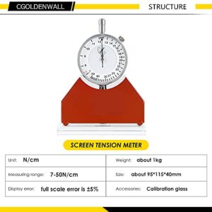 CGOLDENWALL High Precision Silk Screen Printing Tension Meter mesh tension meter Force Meter Tester Newton Tension Meter gauge measurement tool in silk print 7-50N