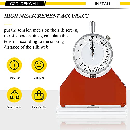 CGOLDENWALL High Precision Silk Screen Printing Tension Meter mesh tension meter Force Meter Tester Newton Tension Meter gauge measurement tool in silk print 7-50N