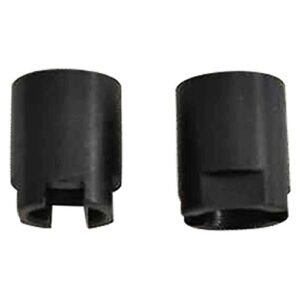 miller 136748 nut, 375-24 .41dia .50h stl blk screw drur slot, 2 pack