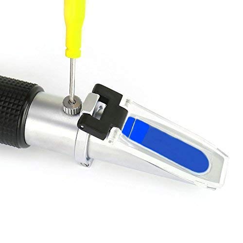 TRZ 4-in-1 Antifreeze Refractometer Ethylene Glycol, Propylene Glycol in Antifreeze Freezing Point Temperature and Concentration, AdBlue, DEF and Industrial Battery Fluid