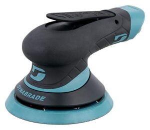 dynabrade (x52) dynorbital extreme 5" (127 mm) diameter random orbital sander, non-vacuum, vinyl pad face | proportionate 3/32" (2.5 mm) diameter orbit | 12000 rpm pneumatic motor