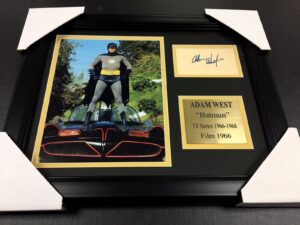 adam west signature reprint 1966 batman framed 8x10 photo