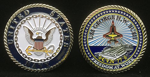 USS George Bush CVN 77 (Enlisted) Challenge Coin