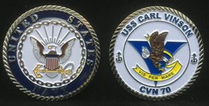 uss carl vinson cvn 70 (enlisted) challenge coin