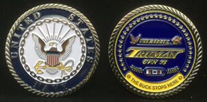 uss harry s. truman cvn 75 (enlisted) challenge coin