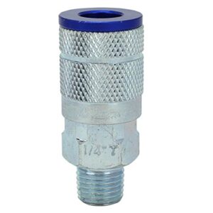 Milton Coupler & Plug Kit - (T-Style, Blue) - 1/4" NPT, (14-Piece) - S-314TKIT