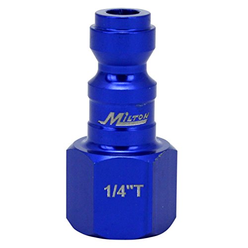 Milton Coupler & Plug Kit - (T-Style, Blue) - 1/4" NPT, (14-Piece) - S-314TKIT