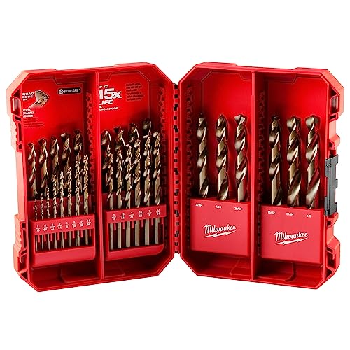 Milwaukee Electric Tools 48-89-2332 29Pc Cobalt Helix Drill Bit Set, Red