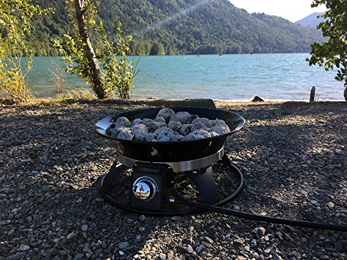 Outland Living Portable Propane Fire Pit, 21-inch, 58,000 BTU with Fire Pit Cover & Carry Kit, Smokeless Gas Firebowl | Perfect for Camping, Patio, Backyard, Tailgating, Deck, RV| Black 863 Cypress