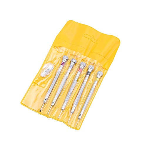 Micro Precision Jewelry Screwdriver Set - 5 PCS Screwdrivers with 5 Extra Replace Blades for Watch Repair,Eyeglasses Repair,Jewelry Work,Electronics Repair