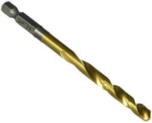 milwaukee electric tool 48-89-4613 impact drill bit, 1/4" diameter x 4.13" l, 2-15/32" 35 degree helix flute, 1/4" hex shank