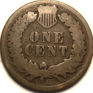 1880 P Indian head Cent Penny Seller Good