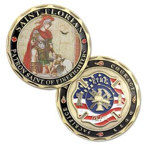 atsknsk saint florian volunteer firefighters prayer challenge coin