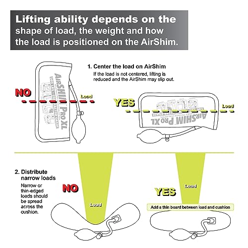 Calculated Industries 1194 Air Shim XL Inflatable Pry Bar and Leveling Tool; 500 LB Load Holding Rating; Contractor-Grade Alignment Pump Wedge