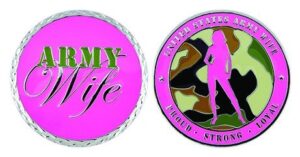 army wife camo coin