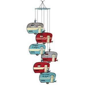 sunset vista designs wind chimes camper trailer rv decor galvanized metal