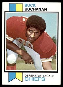 1973 topps # 497 buck buchanan kansas city chiefs (football card) vg/ex chiefs grambling