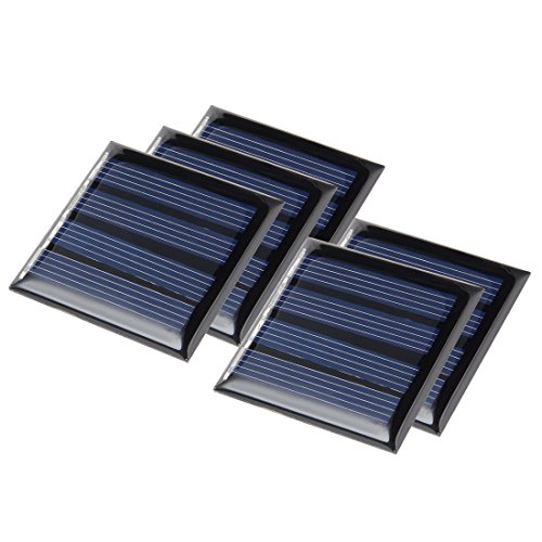 uxcell® 5Pcs 2V 50mA Poly Mini Solar Cell Panel Module DIY for Phone Light Toys Charger 45mm x 45mm