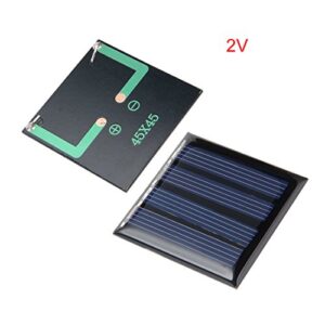 uxcell® 5Pcs 2V 50mA Poly Mini Solar Cell Panel Module DIY for Phone Light Toys Charger 45mm x 45mm