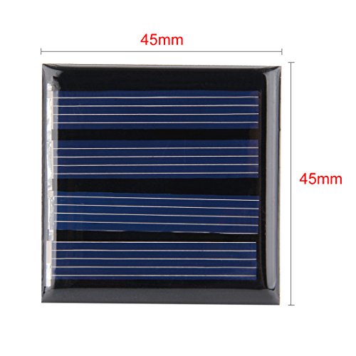 uxcell® 5Pcs 2V 50mA Poly Mini Solar Cell Panel Module DIY for Phone Light Toys Charger 45mm x 45mm