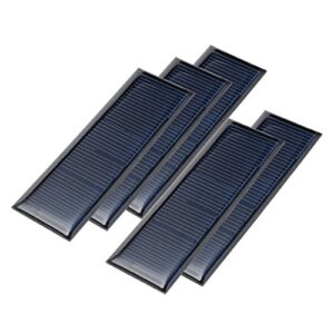 uxcell® 5pcs 5.5v 60ma poly mini solar cell panel module diy for light toys charger 90mm x 30mm