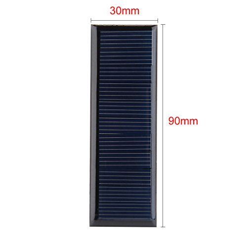 uxcell® 5Pcs 5.5V 60mA Poly Mini Solar Cell Panel Module DIY for Light Toys Charger 90mm x 30mm