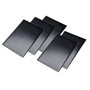 uxcell 5pcs 5v 300ma poly mini solar cell panel module diy for light toys charger 104mm x 140mm