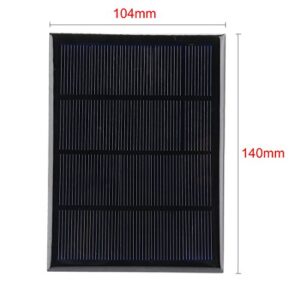 uxcell 5Pcs 5V 300mA Poly Mini Solar Cell Panel Module DIY for Light Toys Charger 104mm x 140mm