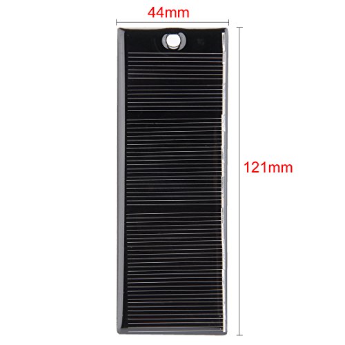 uxcell 5Pcs 4.5V 130mA Poly Mini Solar Cell Panel Module DIY for Light Toys Charger 44mm x 121mm